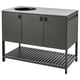 BÅTSKÄR unit for sink, outdoor/dark grey, 120x60 cm - IKEA