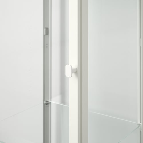 BLÅLIDEN glass-door cabinet, white, 35x32x151 cm - IKEA