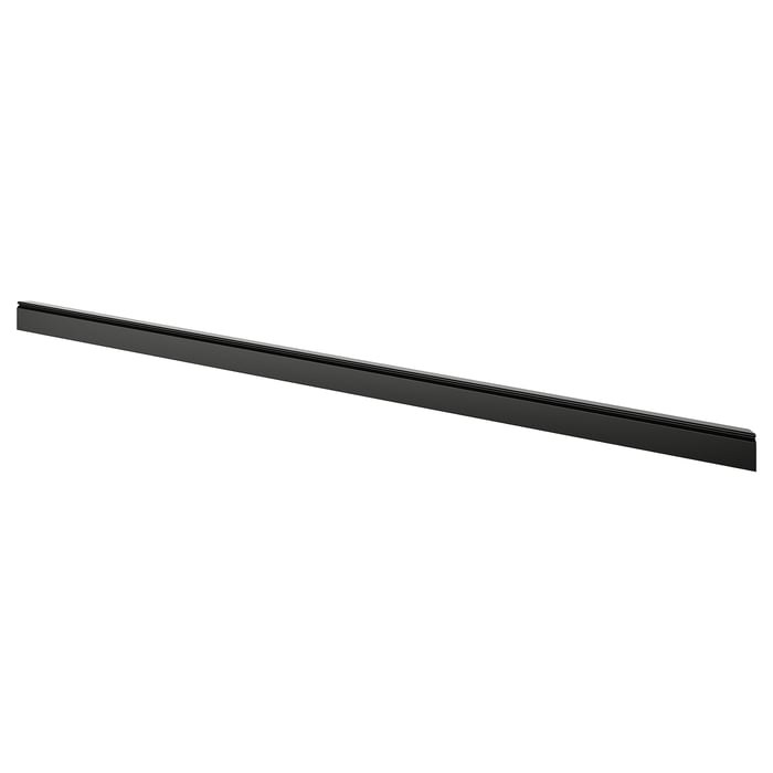 BODBYN decorative plinth, black, 221x8 cm - IKEA