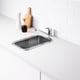 BOHOLMEN inset sink, 1 bowl, stainless steel, 47x30 cm - IKEA