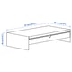 ELLOVEN monitor stand with drawer, bright orange - IKEA