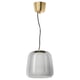 EVEDAL pendant lamp, grey, 28 cm - IKEA