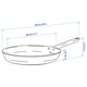 GULDÖRING frying pan, non-stick coating stainless steel/black-grey, 28 ...