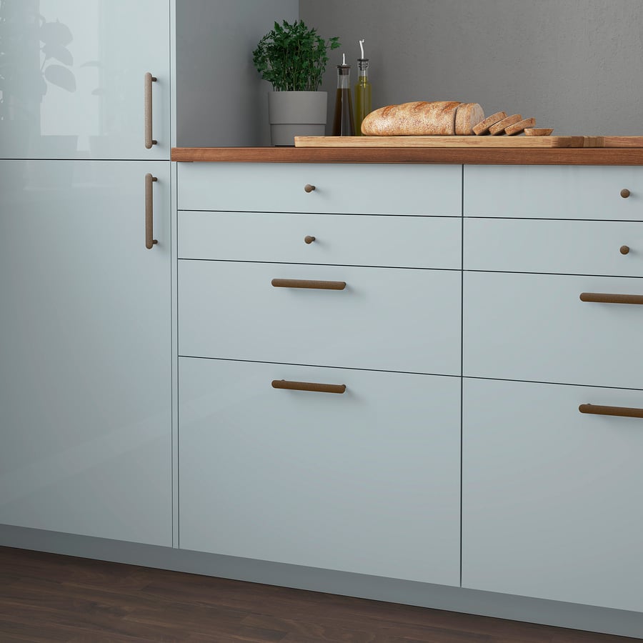 KALLARP drawer front, high-gloss light grey-blue, 40x40 cm - IKEA