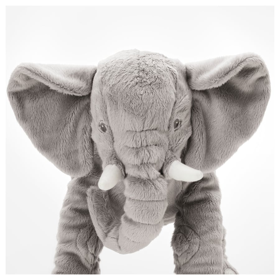 LEDDJUR Soft toy, set of 2, elephant/grey - IKEA