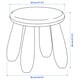 MAMMUT children's stool, in/outdoor/red - IKEA