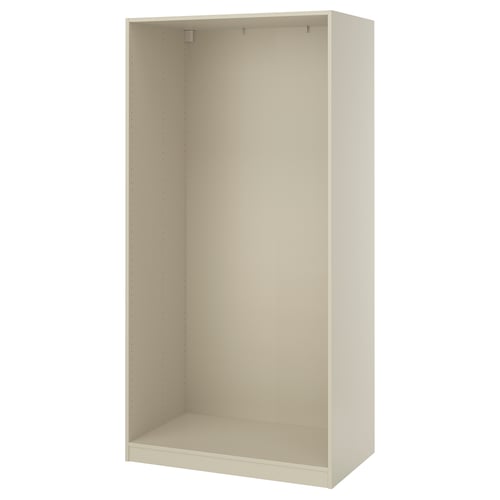 PAX wardrobe frame, grey-beige, 100x58x201 cm - IKEA