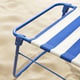 STRANDÖN beach chair, blue/white - IKEA