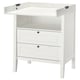 SUNDVIK changing table/chest of drawers, white - IKEA