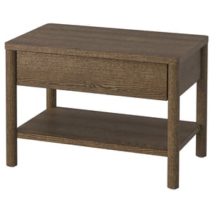 TONSTAD Side table, brown stained oak veneer, 64x40 cm - IKEA