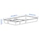 ALEX drawer unit, with insert white stained oak effect, 36x70 cm (141 ...
