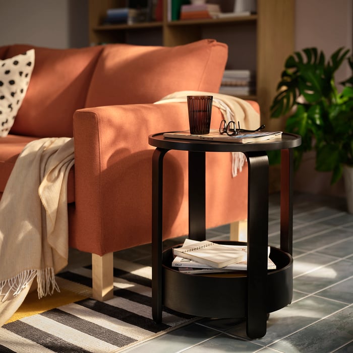 BORGEBY side table, black, 46 cm (181/8") - IKEA