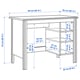BRUSALI desk, white, 90x52 cm (353/8x201/2") - IKEA