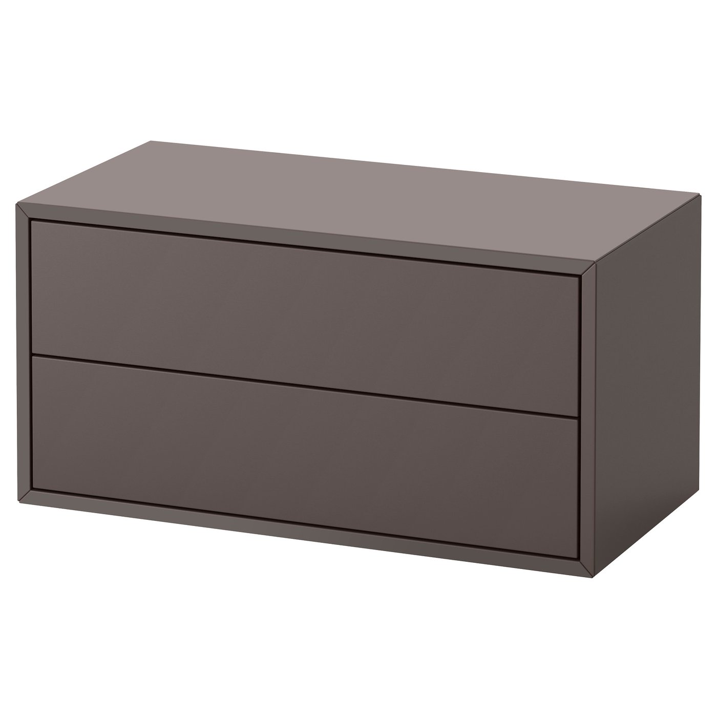 EKET cabinet with 2 drawers, dark gray, 70x35x35 cm (271/2x133/4x133/4 ...