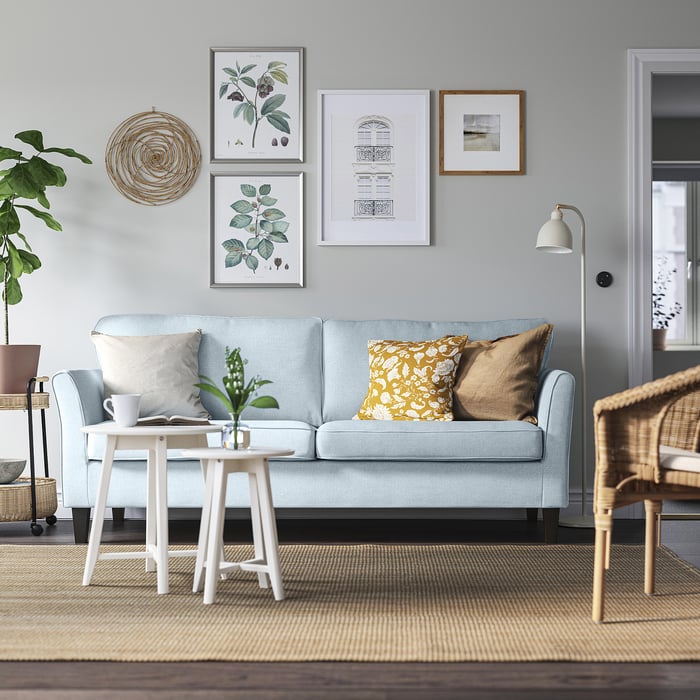 EKHOLMA sofa, Kilanda pale blue - IKEA