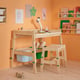 FLISAT children's desk, height adjustable/green - IKEA