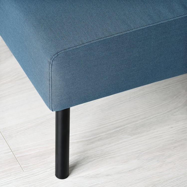 GLOSTAD ottoman, Knisa medium blue - IKEA
