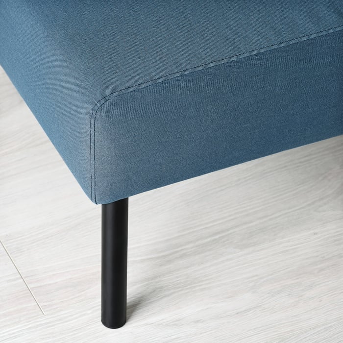 GLOSTAD ottoman, Knisa medium blue - IKEA