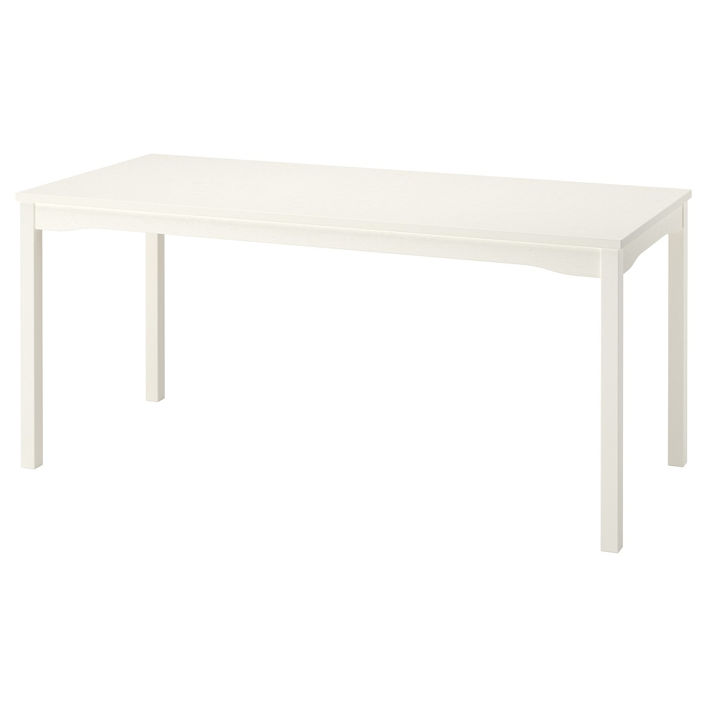 HAUGA table, white/birch veneer, 168x74 cm (661/8x291/8") - IKEA
