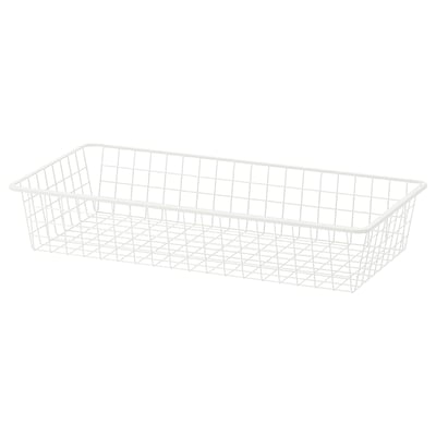 HJÄLPA wire basket, white, 80x40 cm (311/2x153/4") - IKEA