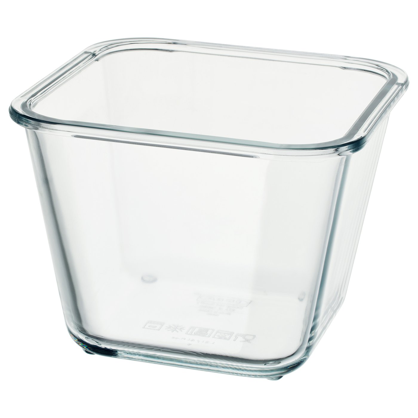 IKEA 365+ food container, square/glass, 1.2 l (41 oz) - IKEA