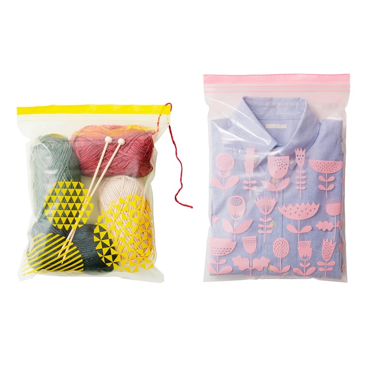 ISTAD resealable bag, assorted sizes/assorted colors, 6/4.5 l (6/5 qt ...