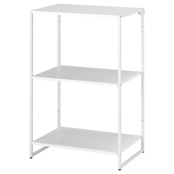 JOSTEIN shelving unit, indoor/outdoor/metal white, 61x40x90 cm (24x153 ...