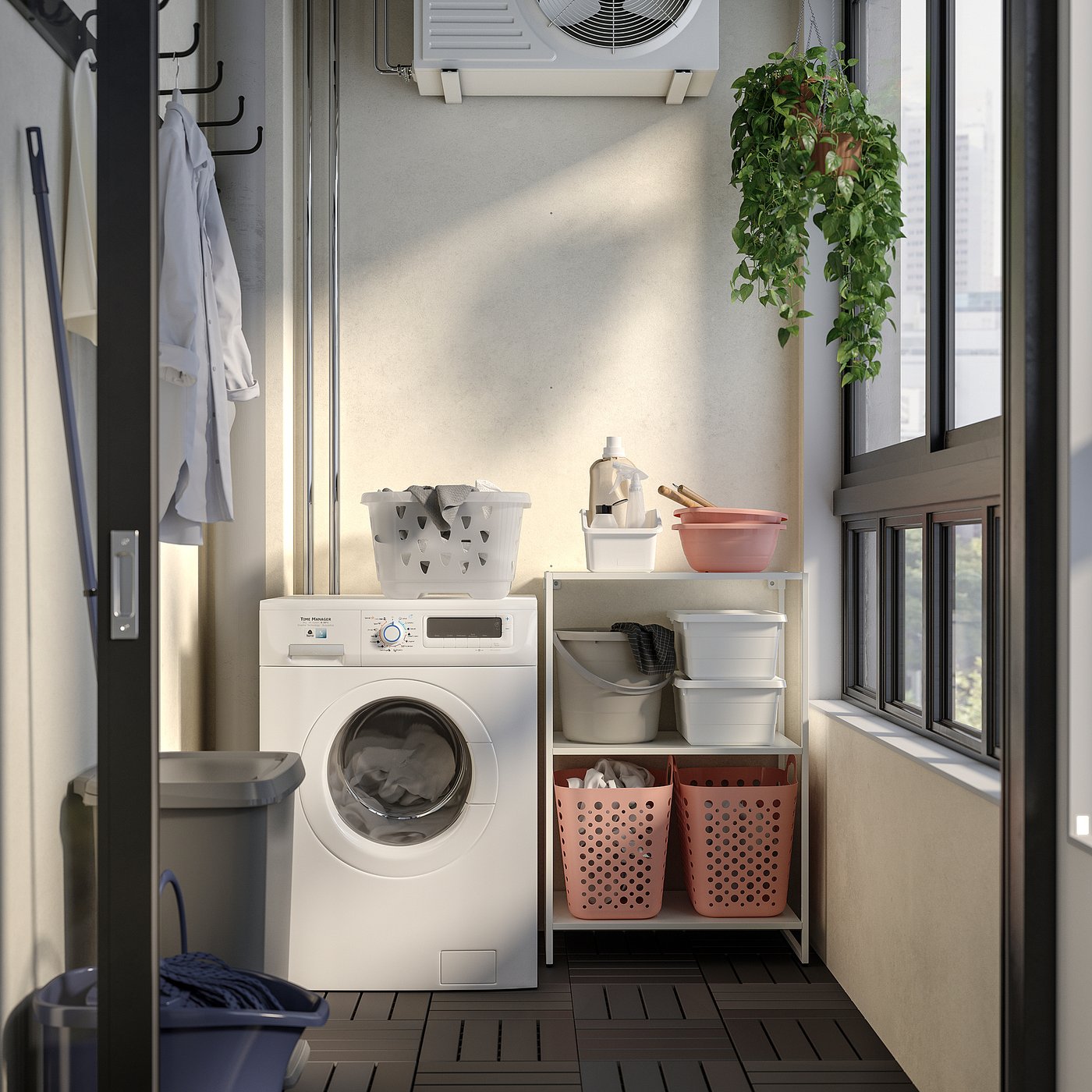 JOSTEIN shelving unit, indoor/outdoor/metal white, 61x40x90 cm (24x153 ...