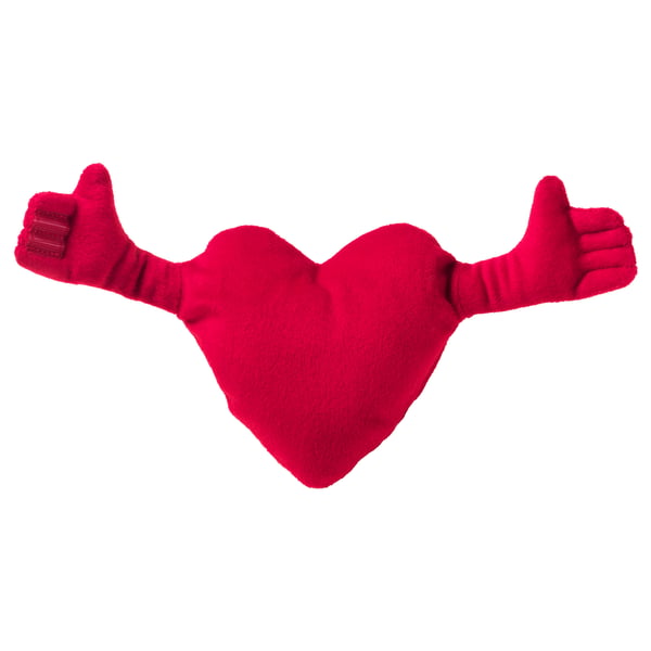 KAMRATLIG Soft toy, red/heart - IKEA