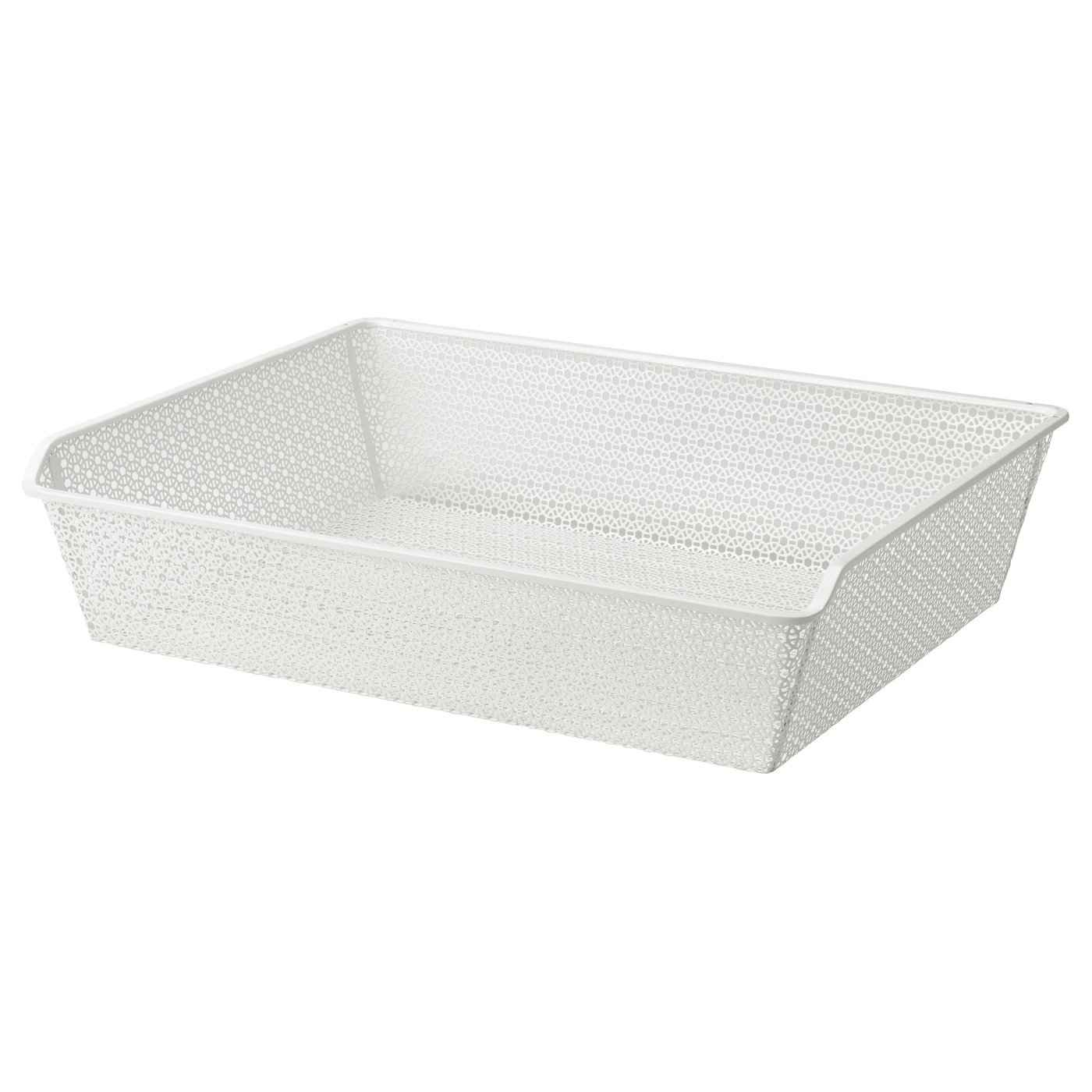 KOMPLEMENT metal basket, patterned/white, 75x58 cm (291/2x227/8") - IKEA