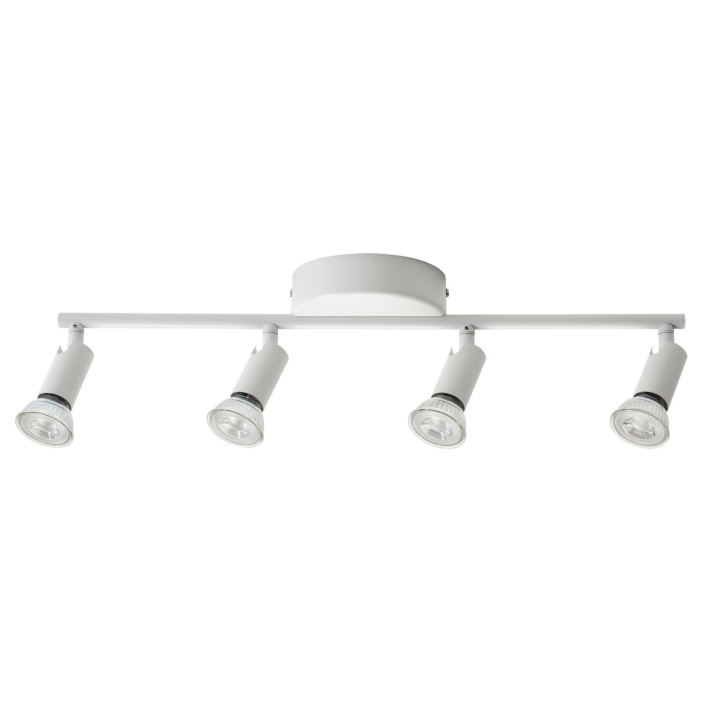 KRUSNATE ceiling light with 4 spotlights, white - IKEA