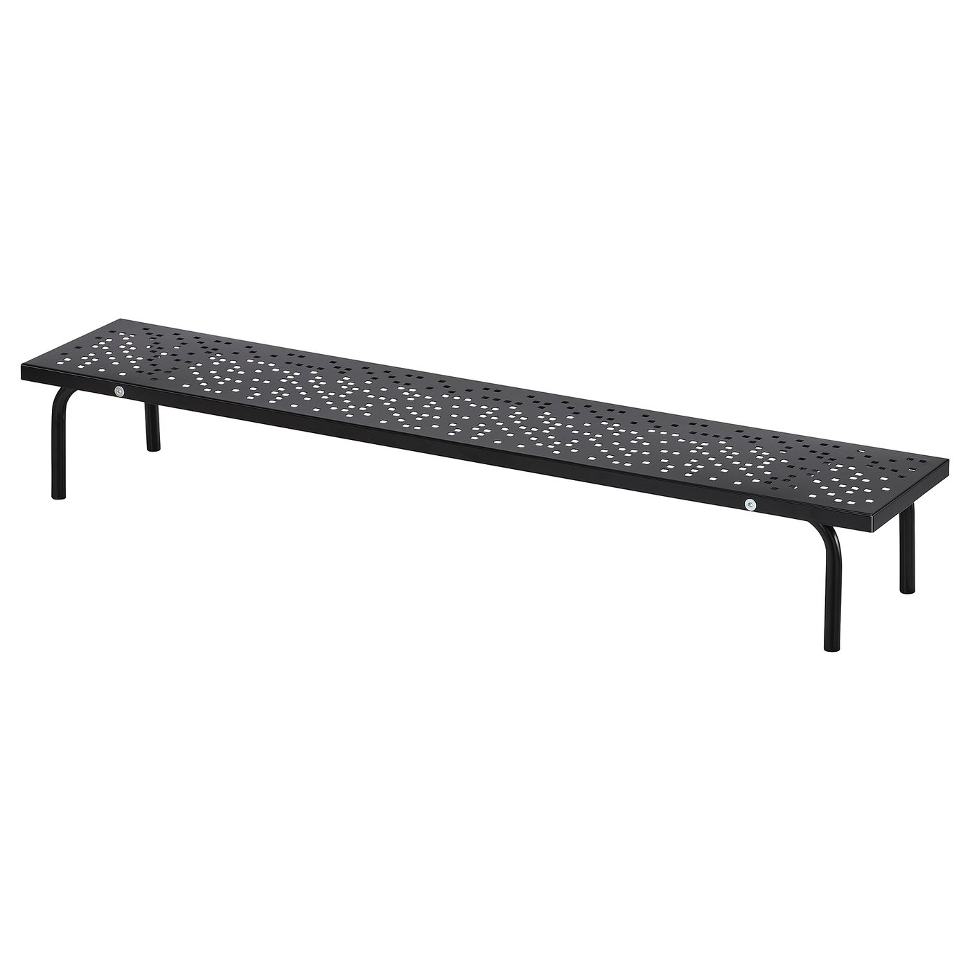 LÅNESPELARE monitor stand, black, 97x19 cm (38 ¼x7 ½") - IKEA