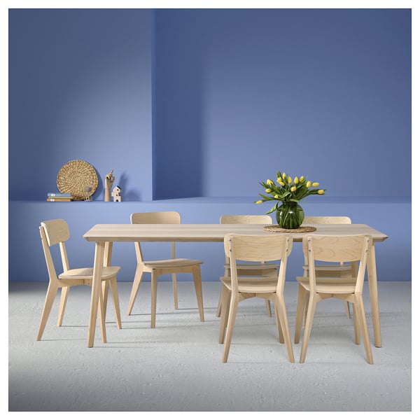 LISABO table, ash veneer, 200x78 cm (783/4x303/4") - IKEA