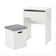 MALMSLÄTT dressing table with stool - IKEA