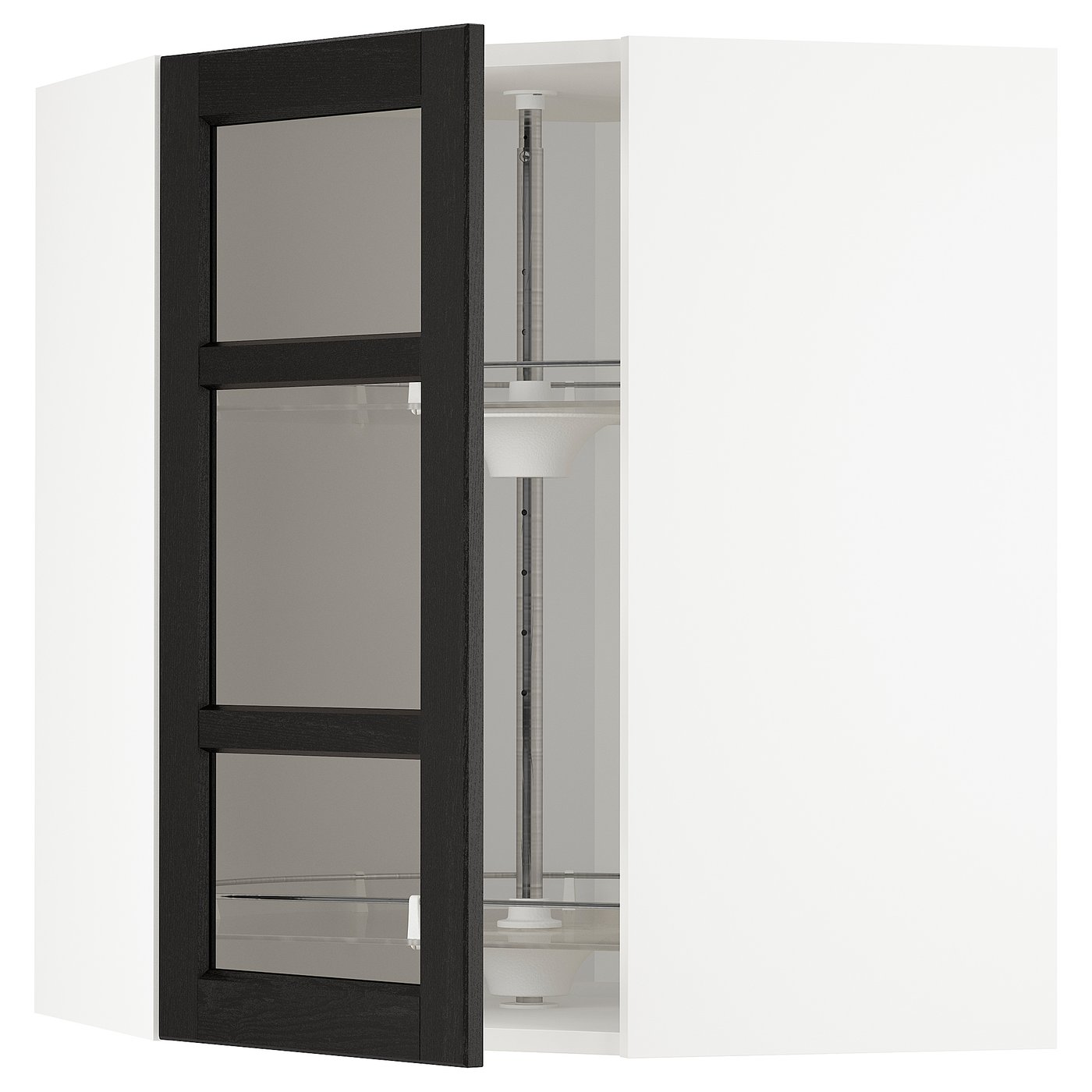 METOD corner wall cab/carousel/glass door - IKEA