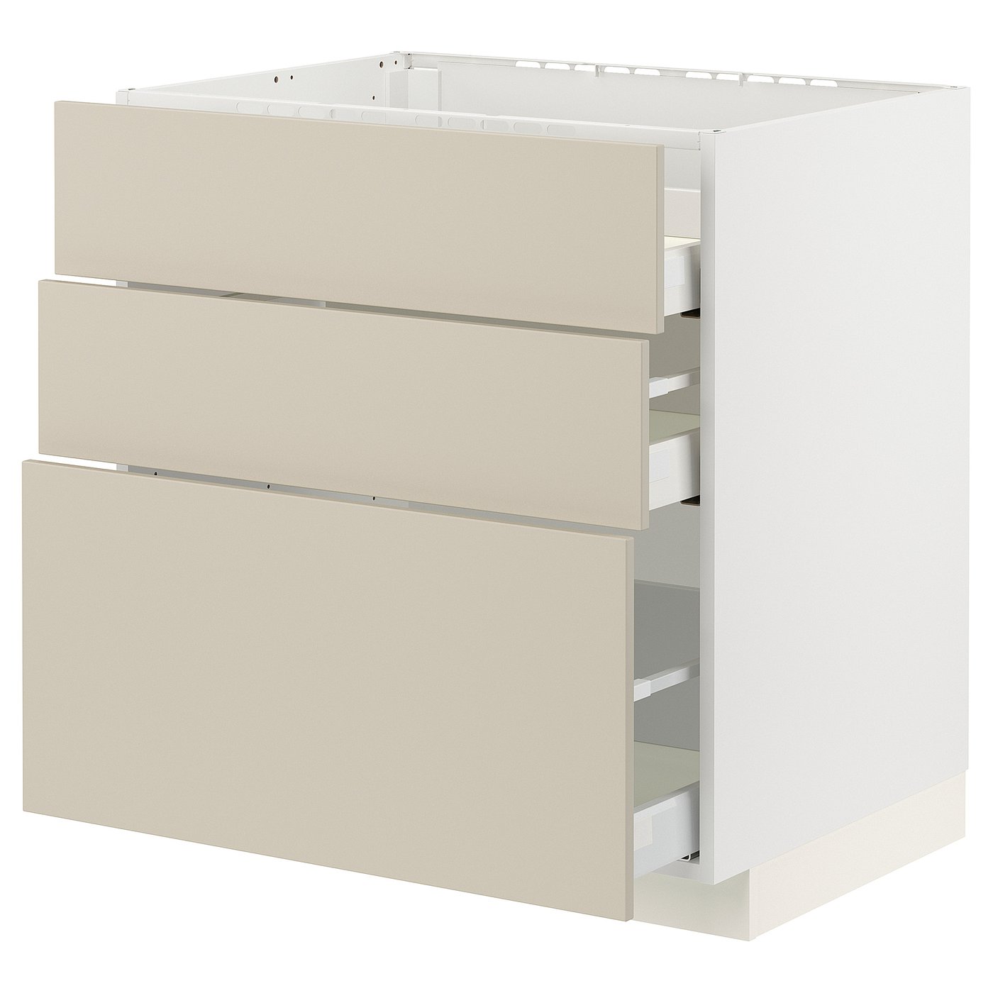METOD / MAXIMERA base cab f cktp/3 fronts/3 drawers - IKEA