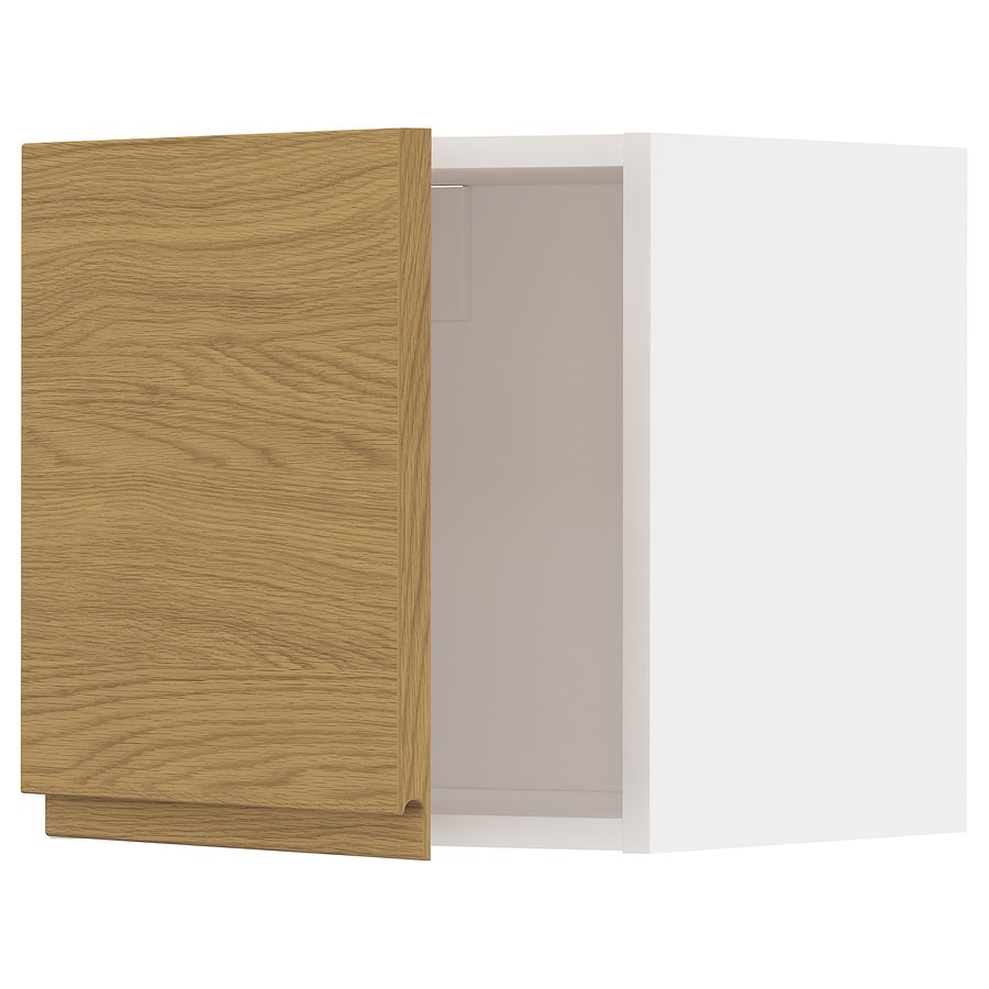 METOD wall cabinet, white/Voxtorp oak effect, 40x37x40 cm (16x145/8x16 ...