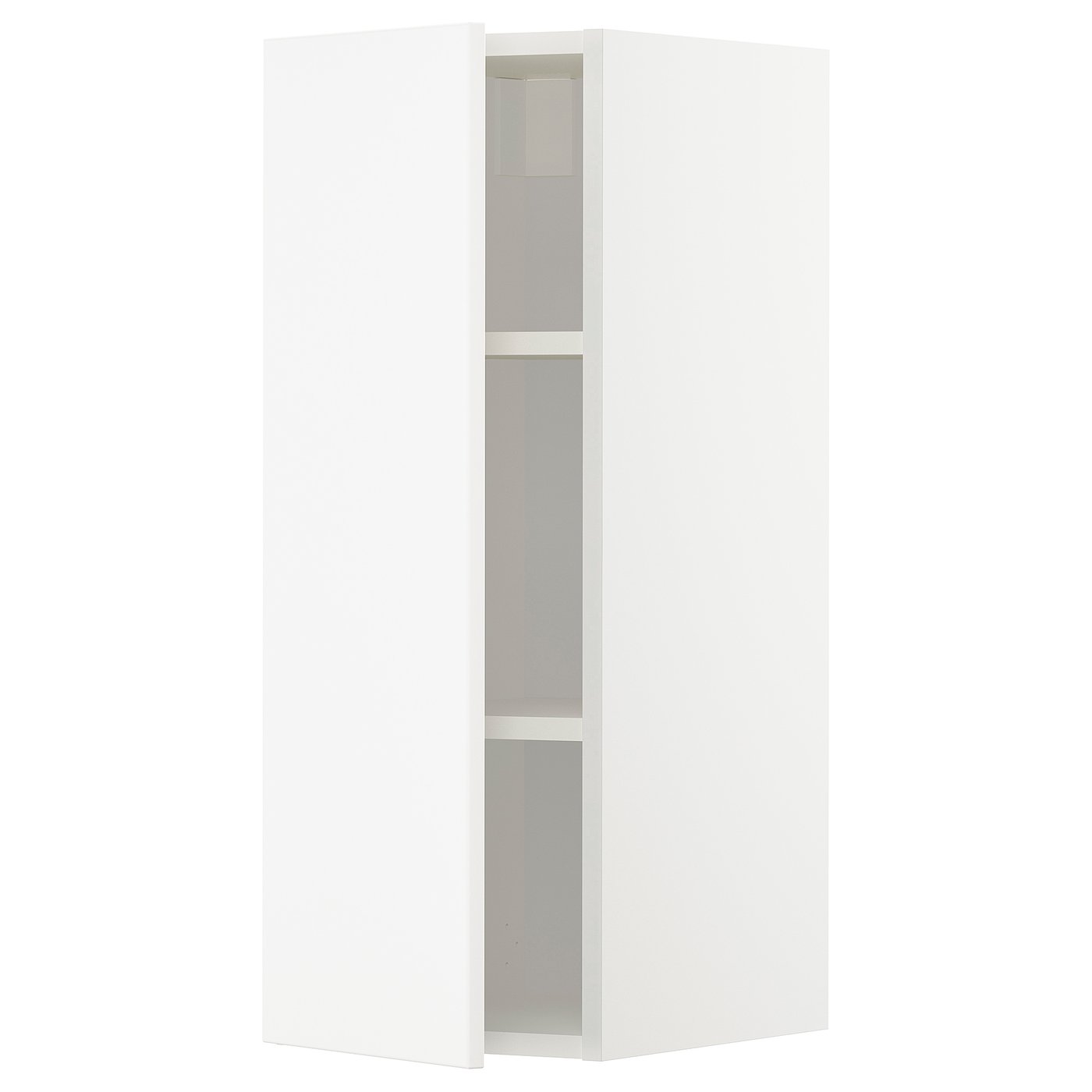 METOD wall cabinet with shelves, white/Veddinge white, 30x37x80 cm ...
