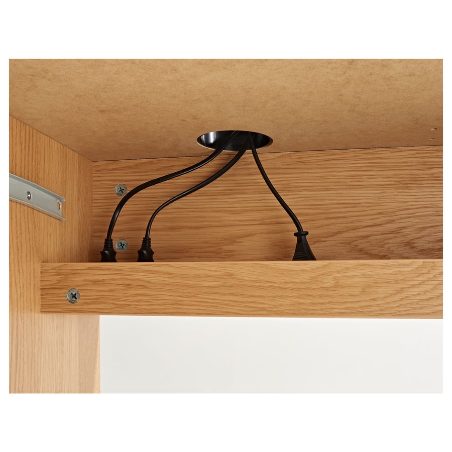 MICKE desk, oak effect, 105x50 cm (413/8x195/8") - IKEA