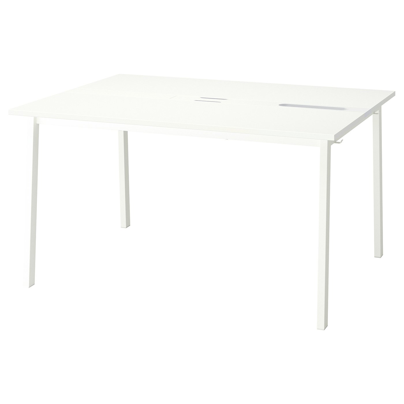 MITTZON conference table, white, 140x108x75 cm (551/8x421/2x291/2") - IKEA