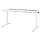 MITTZON underframe for desk, white, 120/140/160x80 cm (471/4/551/8 ...