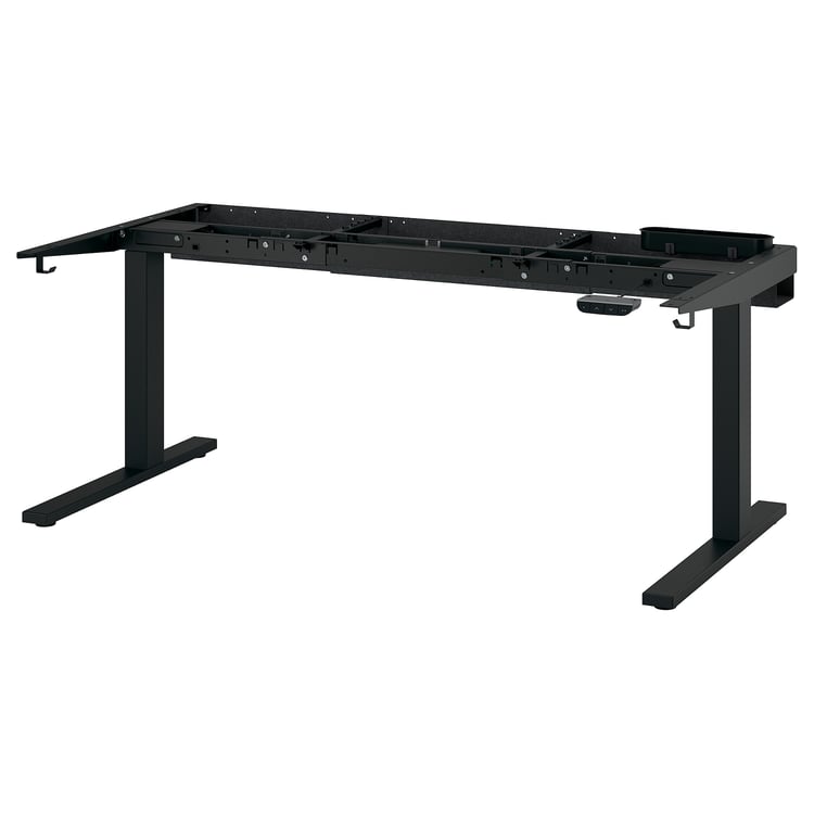 MITTZON underframe for sit/stand desk, electric/black, 120/140/160x80 ...