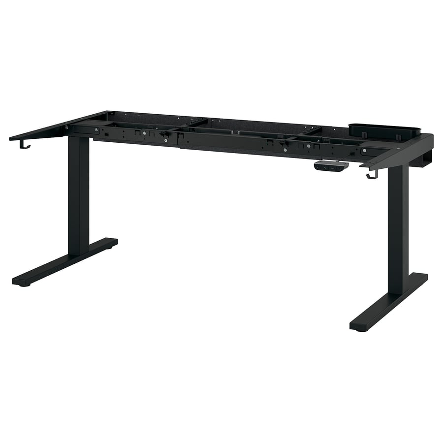 MITTZON underframe for sit/stand desk, electric/black, 120/140/160x80 ...