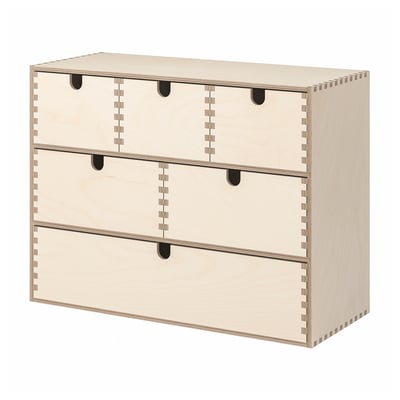 MOPPE mini storage chest, birch plywood, 42x18x32 cm (16 ½x7x125/8") - IKEA