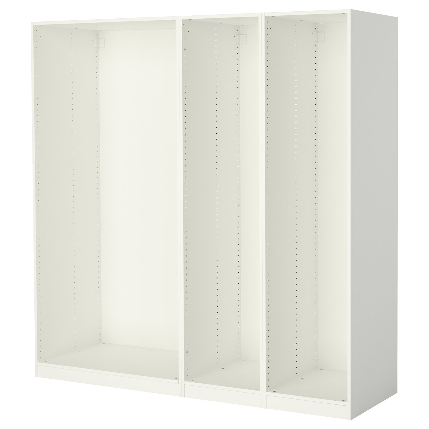 PAX 3 wardrobe frames, white, 200x58x201 cm (785/8x227/8x791/4") - IKEA