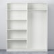 PAX / HASVIK wardrobe, white/white, 200x66x236 cm (783/4x26x931/8") - IKEA