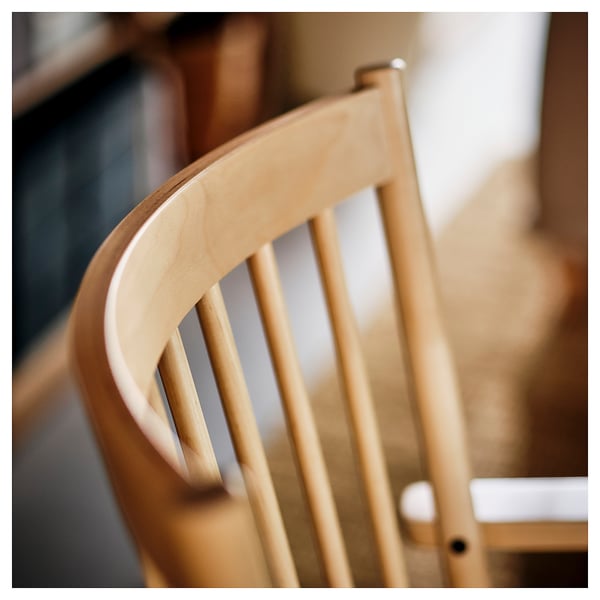 PERSBOL Armchair, birch/Tibbleby beige/gray - IKEA