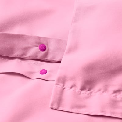 PILTANDVINGE duvet cover and pillowcase(s), pink, 200x200/50x80 cm ...