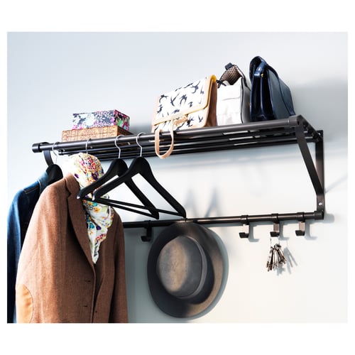 PORTIS hat rack, black, 90 cm (353/8") - IKEA