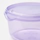 PRUTA snack container with lid, lilac/green, 0.3 l (10 oz) - IKEA